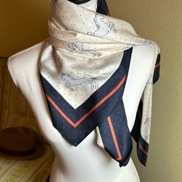 CAbi | Accessories | Cabi Silk Horse Scarf | Poshmark